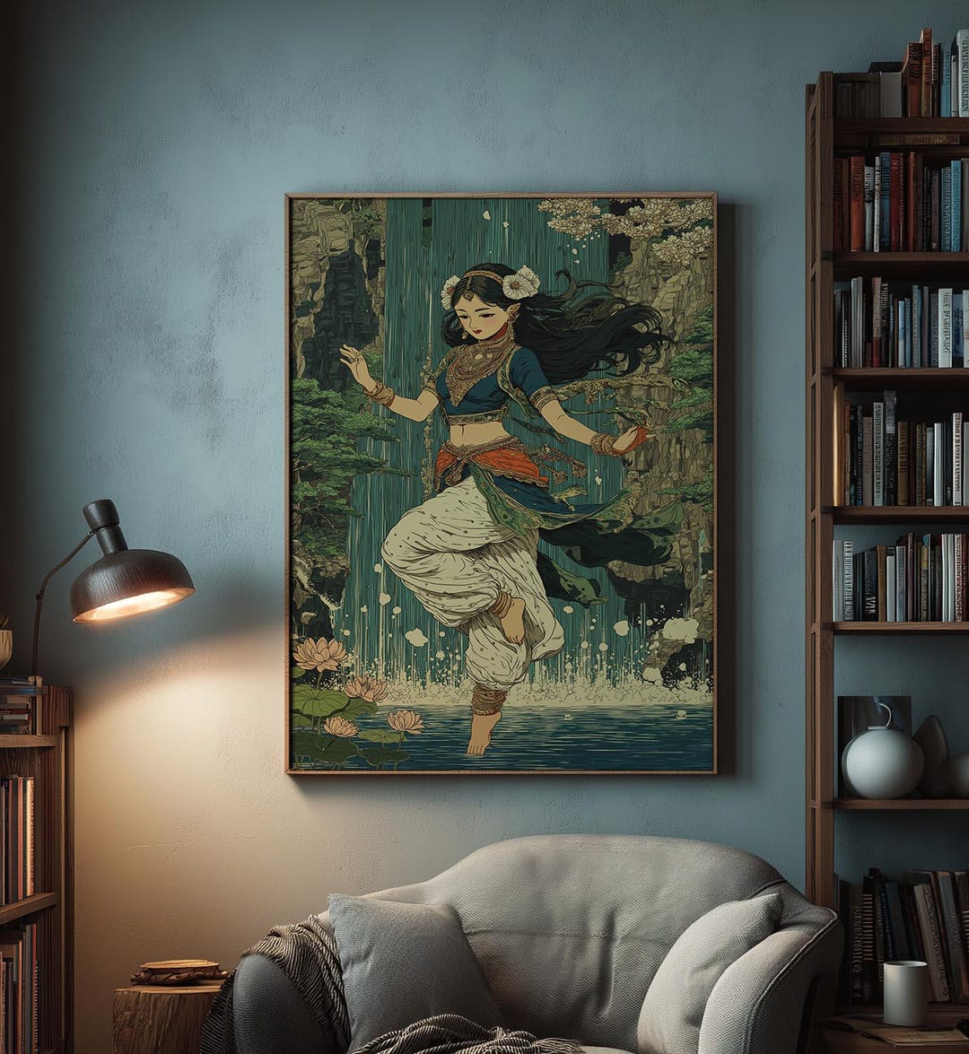 Mohini Enchanting Illusion Avatar - Hindu Mythology - Traditional Ukiyo ...