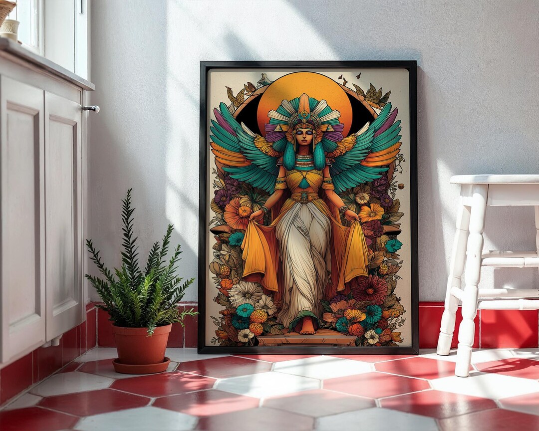 Maat Goddess of Truth and Justice - Egyptian Pantheon - Art Nouveau ...