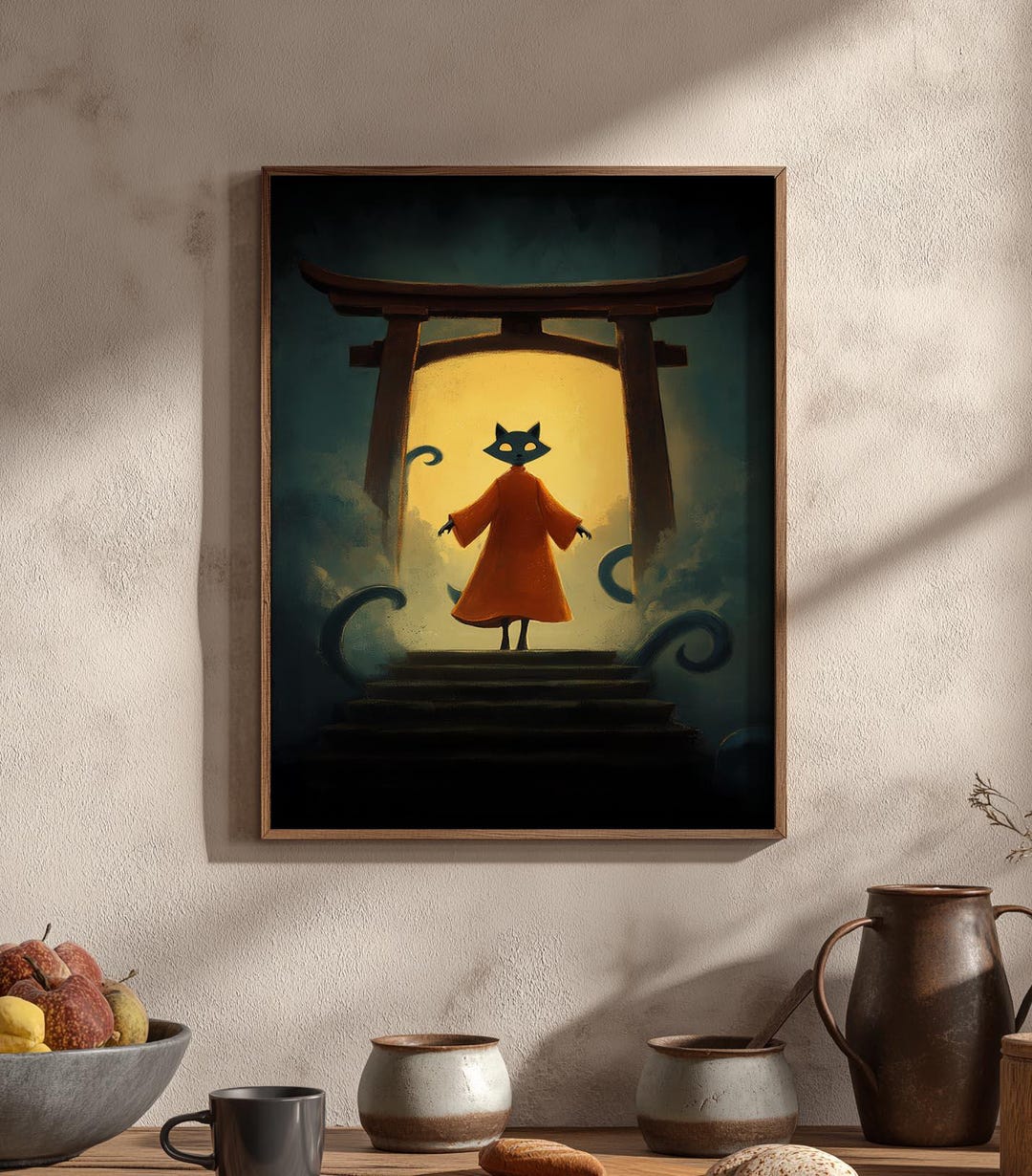 Kitsune Fox Spirit Trickster - Japanese Mythology - Contemporary Gothic ...