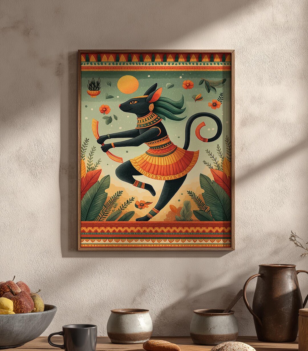 Bastet Goddess of Protection and Cats - Egyptian Pantheon - Traditional ...