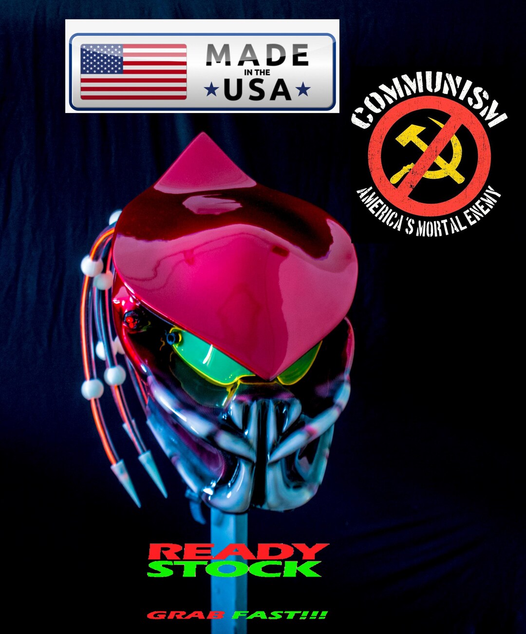 Predator,predator Motorcycle Helmet,custom Helmet, Motorcycle Helmet ...