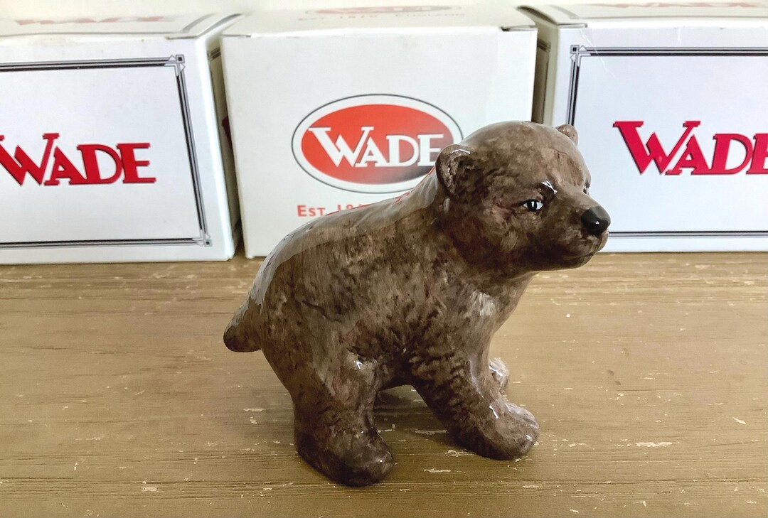Vintage Wade Brown Bear Cub Figure: 3” High, Made in England - Etsy