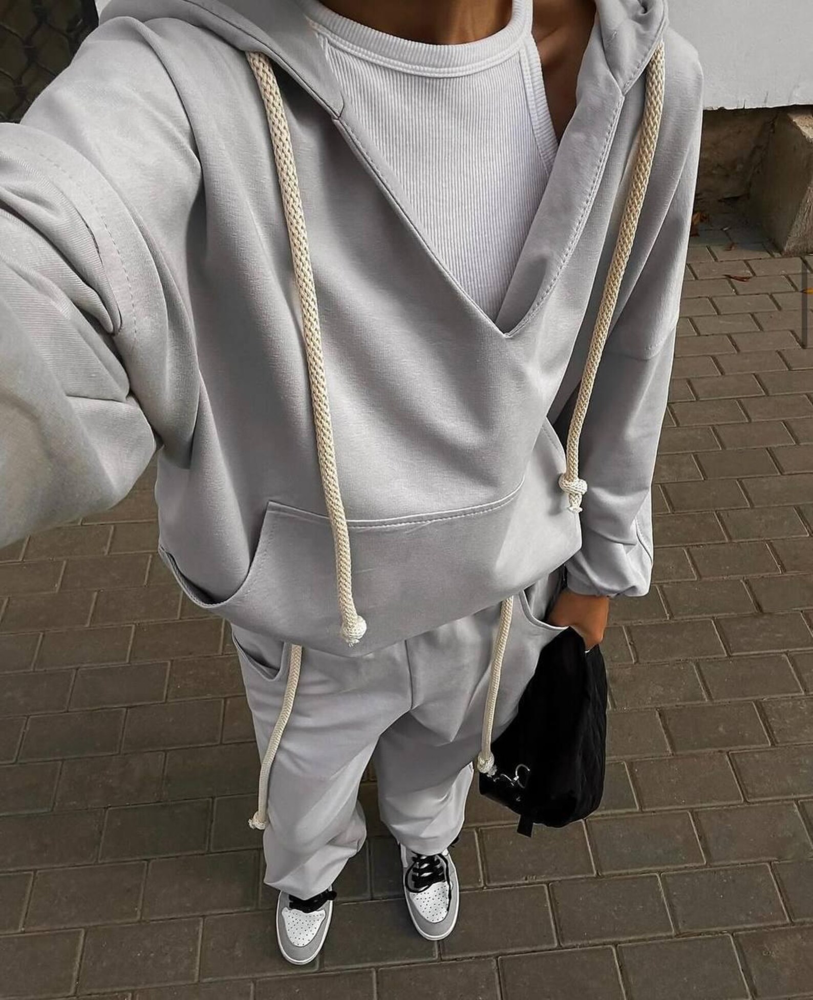 2 Piece Women’s Tracksuit Set–oversized Hoodie and Joggers, Sporty ...
