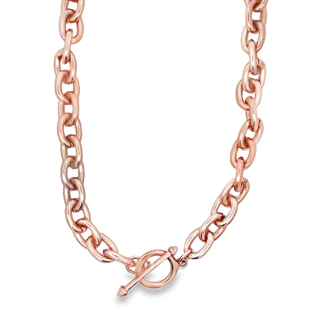9mm Pink Thick Link Curb Cuban Chain | Chunky Pink Cuban Chain | Bold ...