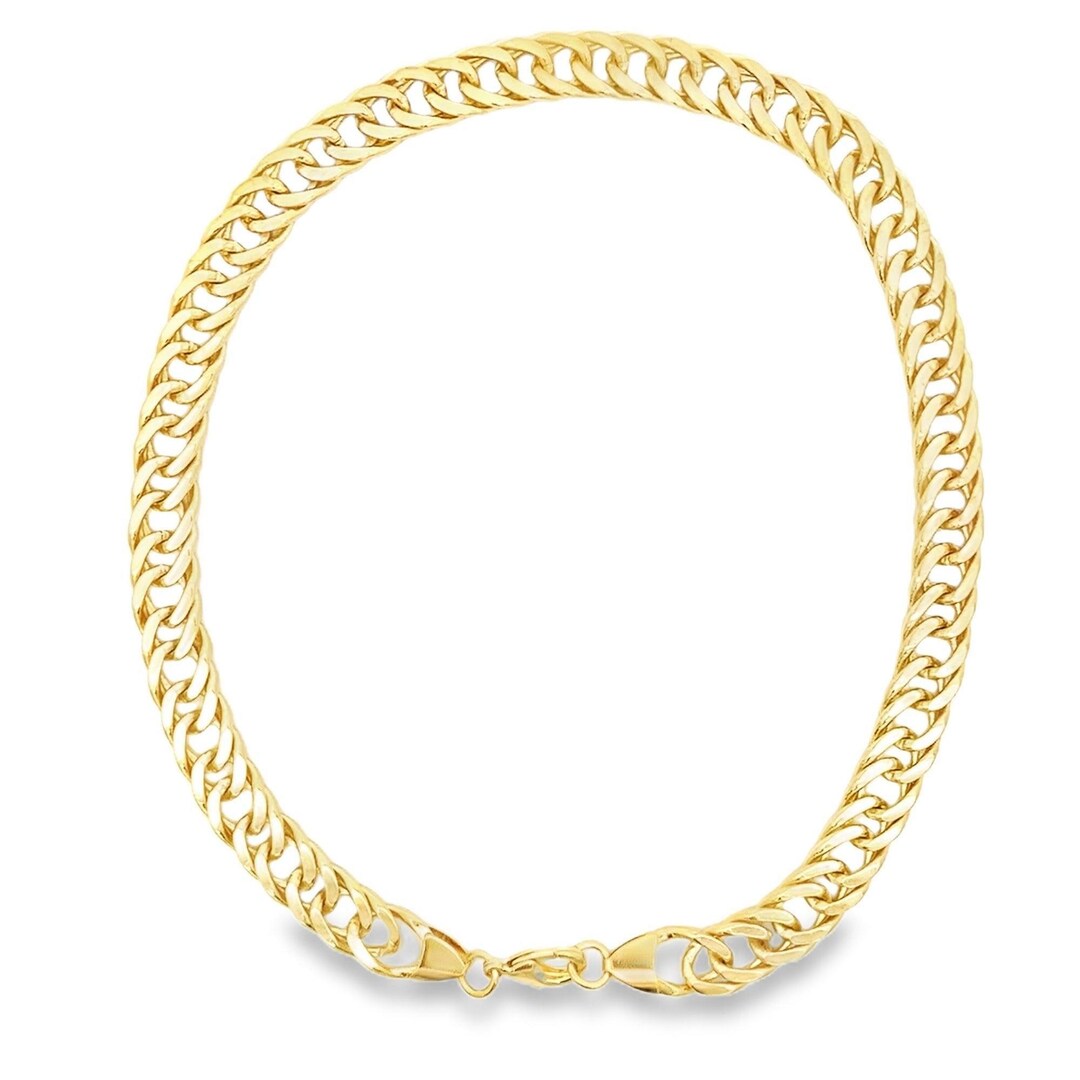 10mm Double Cuban Link Chain | Thick Interlocked Cuban Necklace | Heavy ...