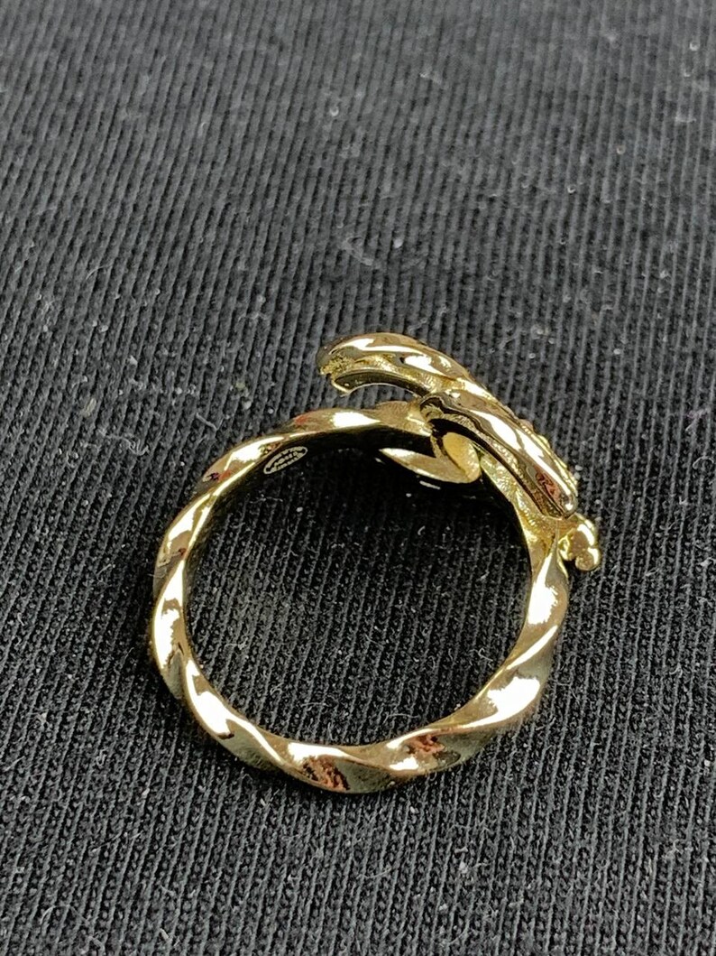 Chanel Gold CC Logo Rhinestone statement Ring - Etsy