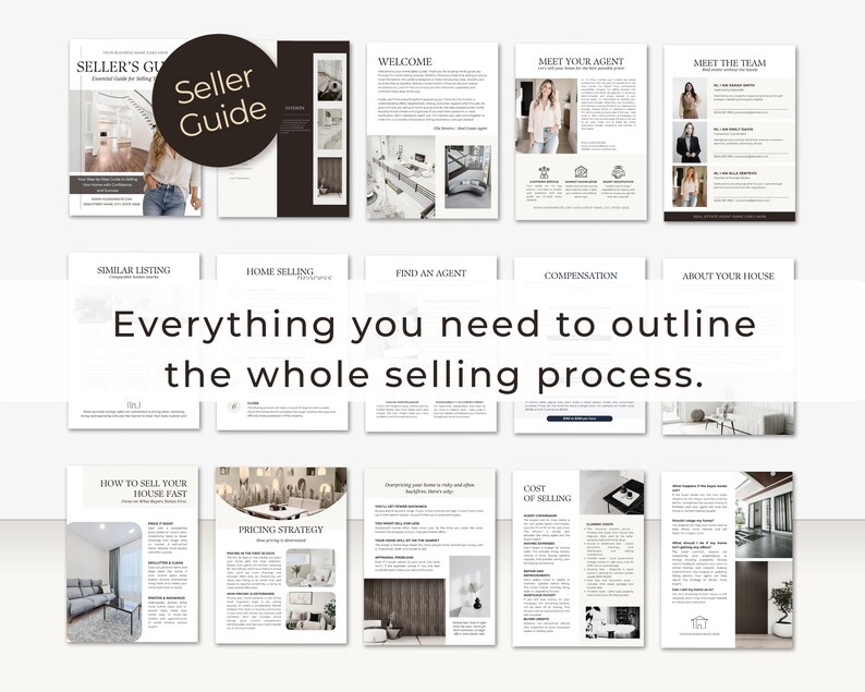 Ultimate Real Estate Canva Templates Bundle | Listing Presentation ...