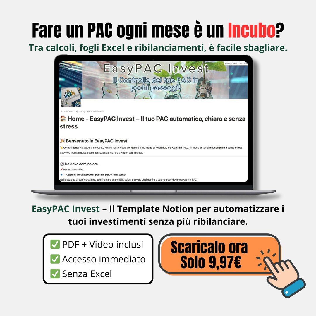 Notion Automatic PAC Template | Error-free ETF and Stock Portfolio ...