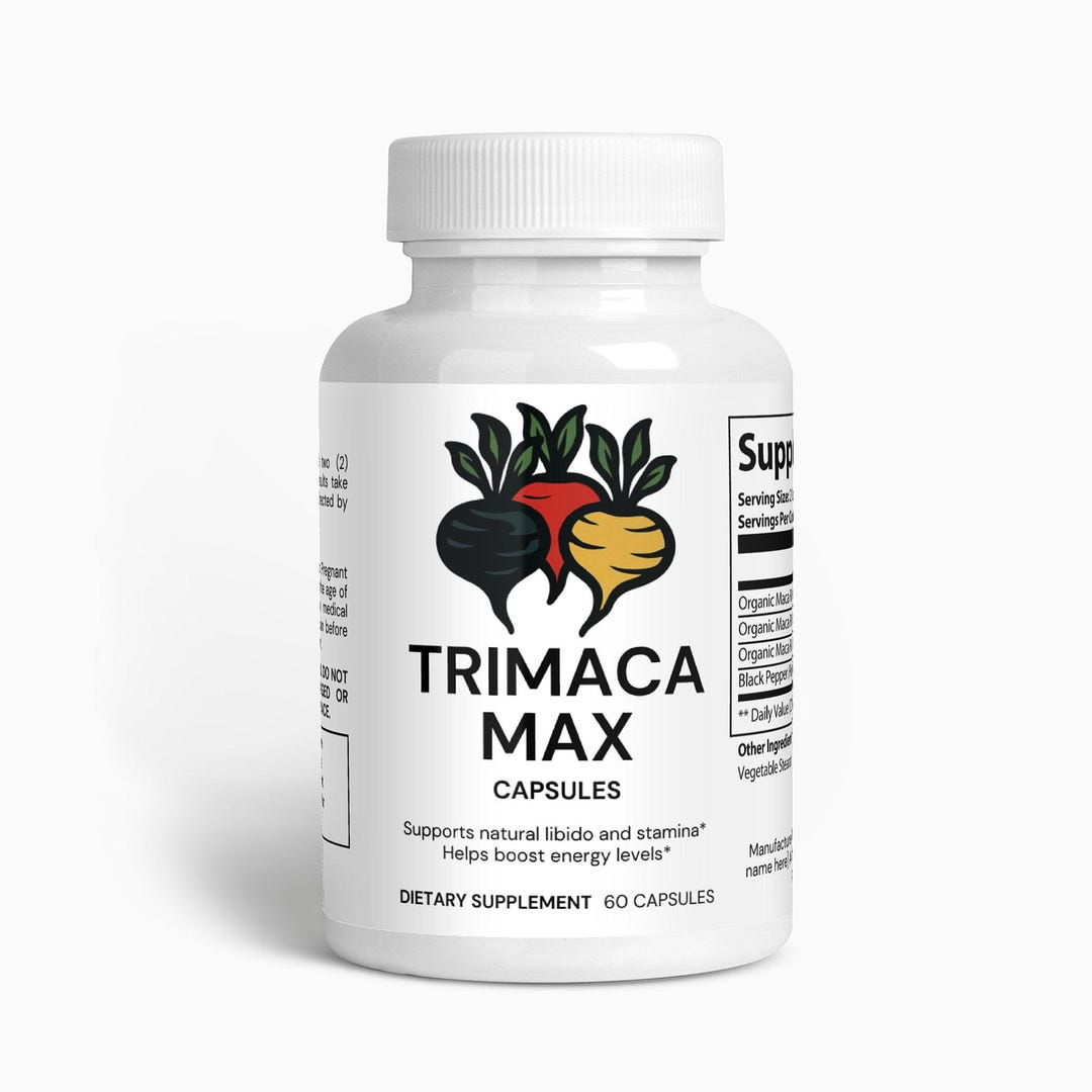 TRIMACA MAX | Organic Triple Maca Root Supplement for Energy, Stamina Libido Boost – Red, Yellow ...