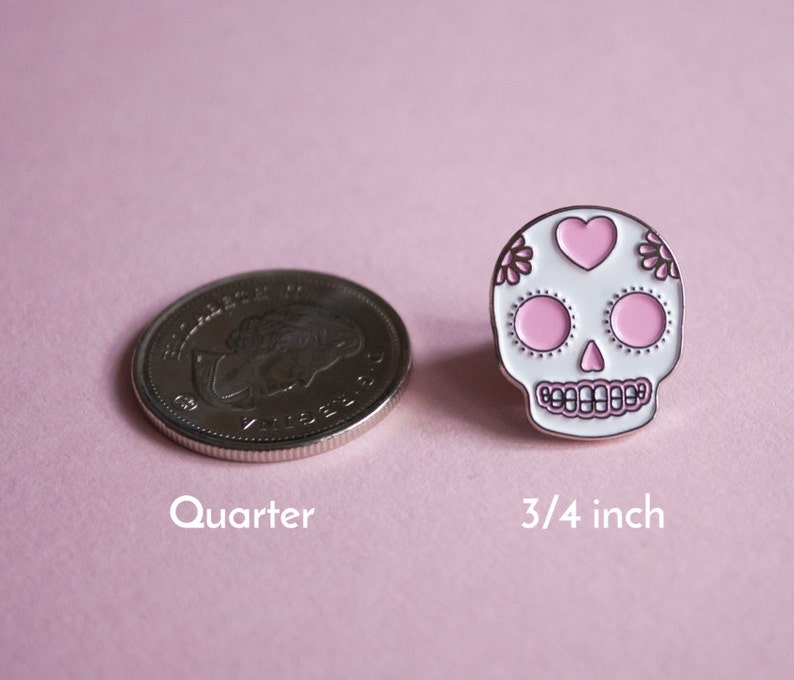 Sugar Skull Pin Brooch Day of the Dead Lapel Pin Enamel - Etsy Canada