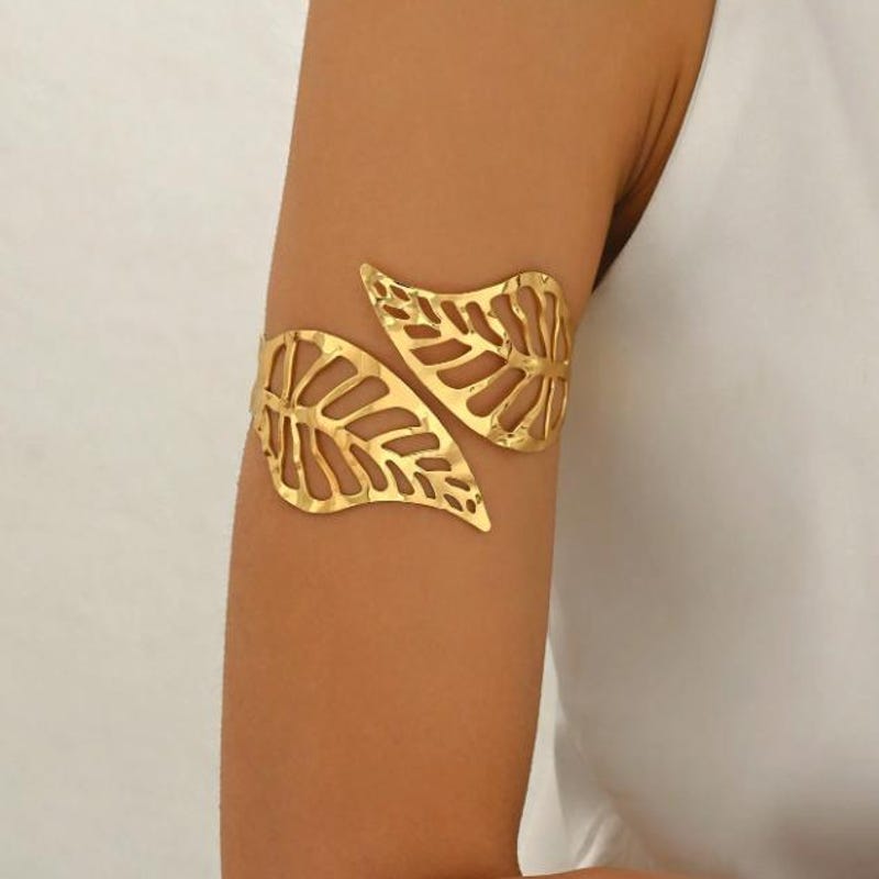 Leaf Arm Cuff - Etsy