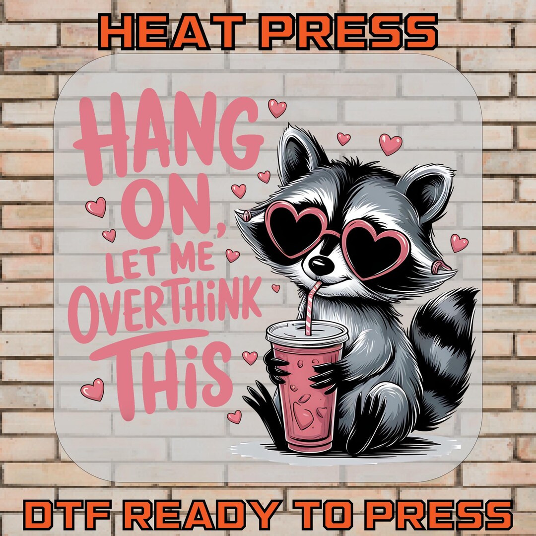 Meme Raccoon DTF Transfer: Funny Sarcastic Graphic Tee - Etsy