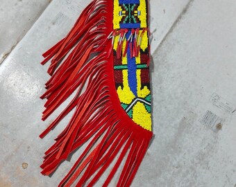 Lakota Indian Beaded Native American Sioux Style Beaded Knife Cover ...