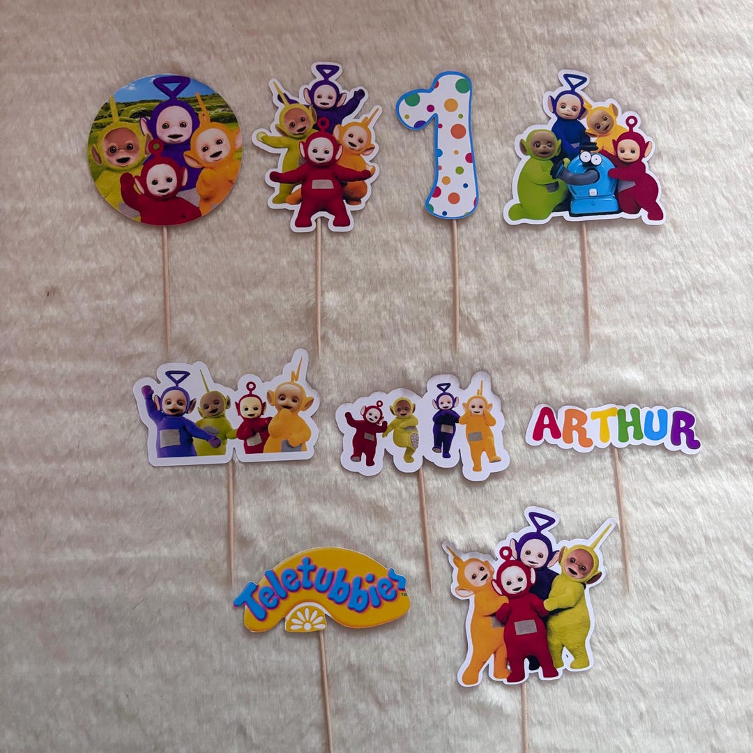 Teletubbbies Cupcake Topper, Teletubbies Party Decor - Etsy