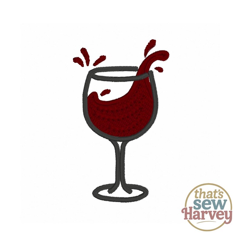 Rose Wine Embroidery Design - Etsy