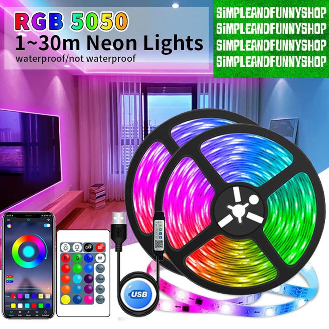 LED Light Strip – Color Changing RGB Lights for Room Decor, Desk Setup ...