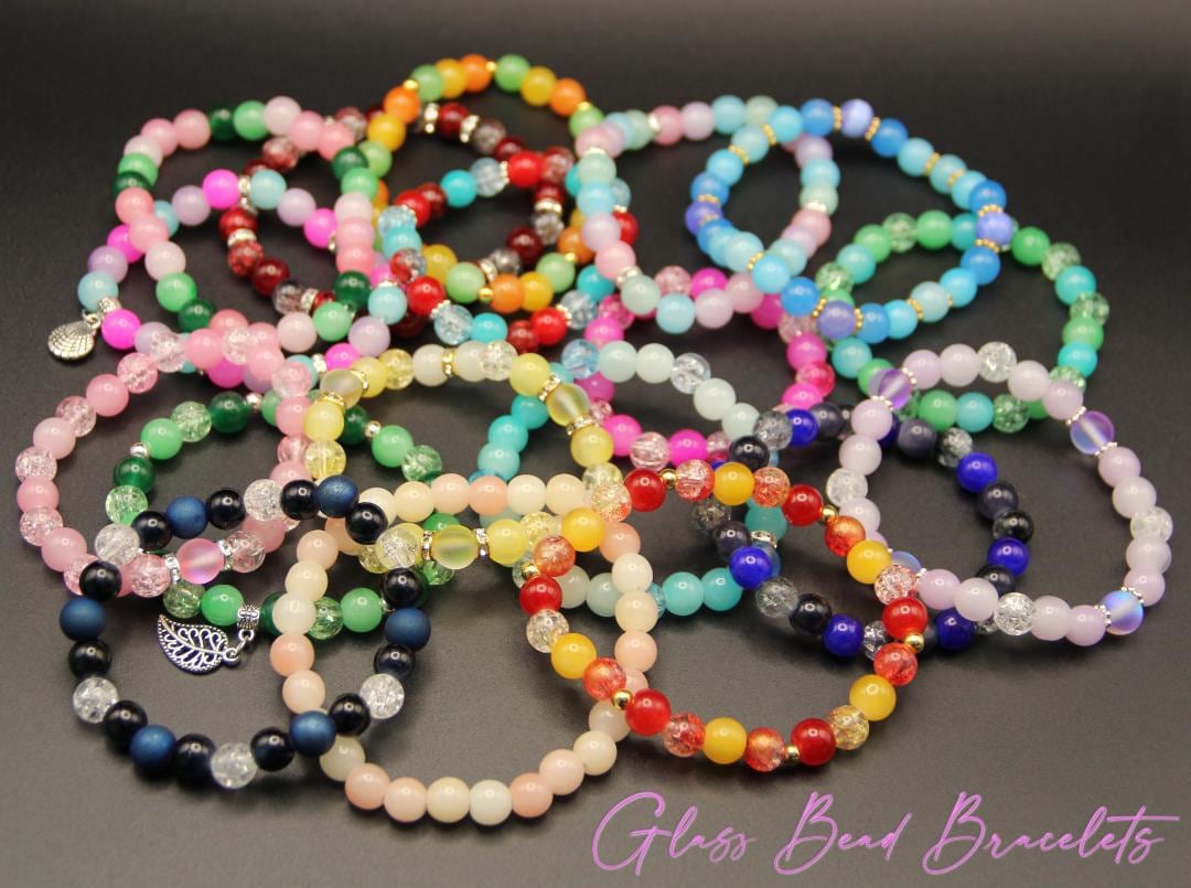 Handmade Glass Bead Bracelets - Etsy