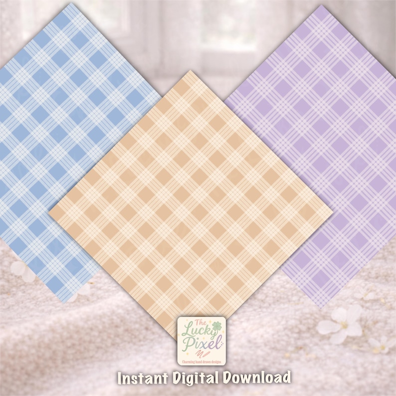 Palaka Seamless Pattern PNG Bundle, Plaid Background Print, Repeating ...