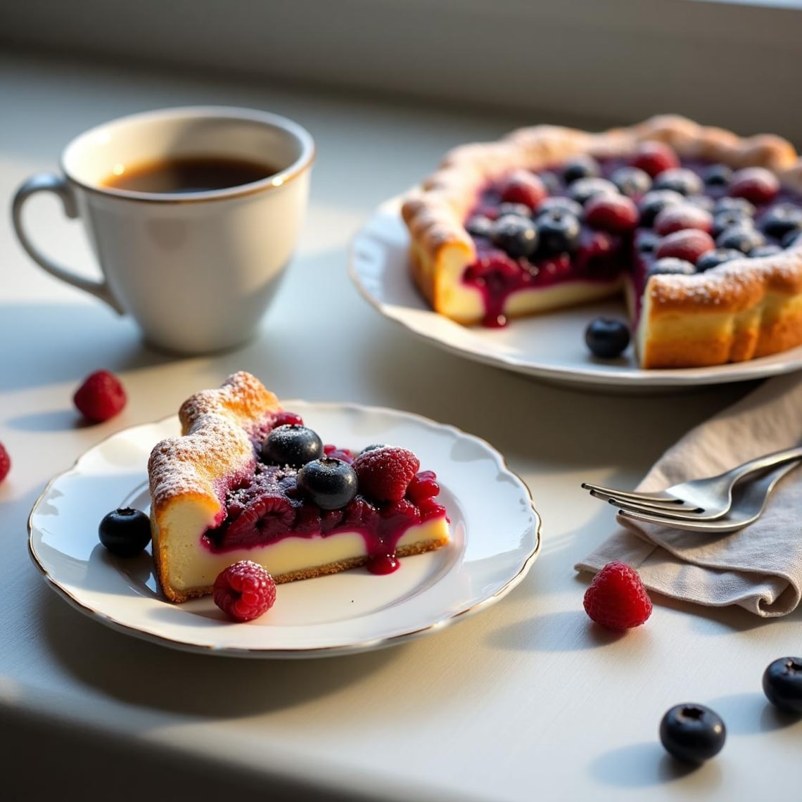 Best Traditional French Raspberry & Blueberry Clafoutis Recipe Easy to ...