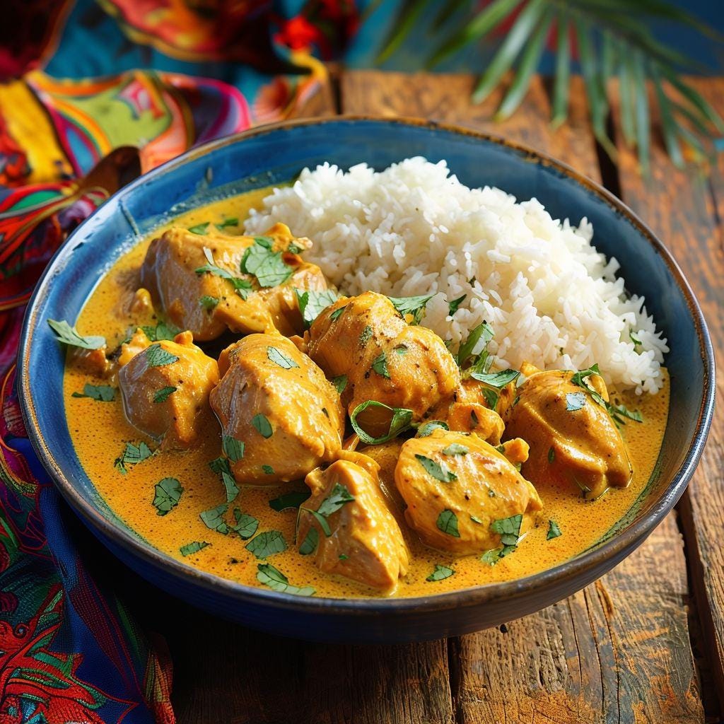 Best Traditional Creole Chicken Coconut Curry Recipe - Etsy