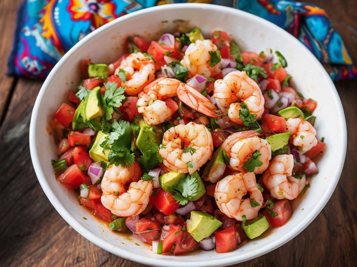 Authentic Mexican Ceviche Recipe: Shrimp, Squid, White Fish (digital ...