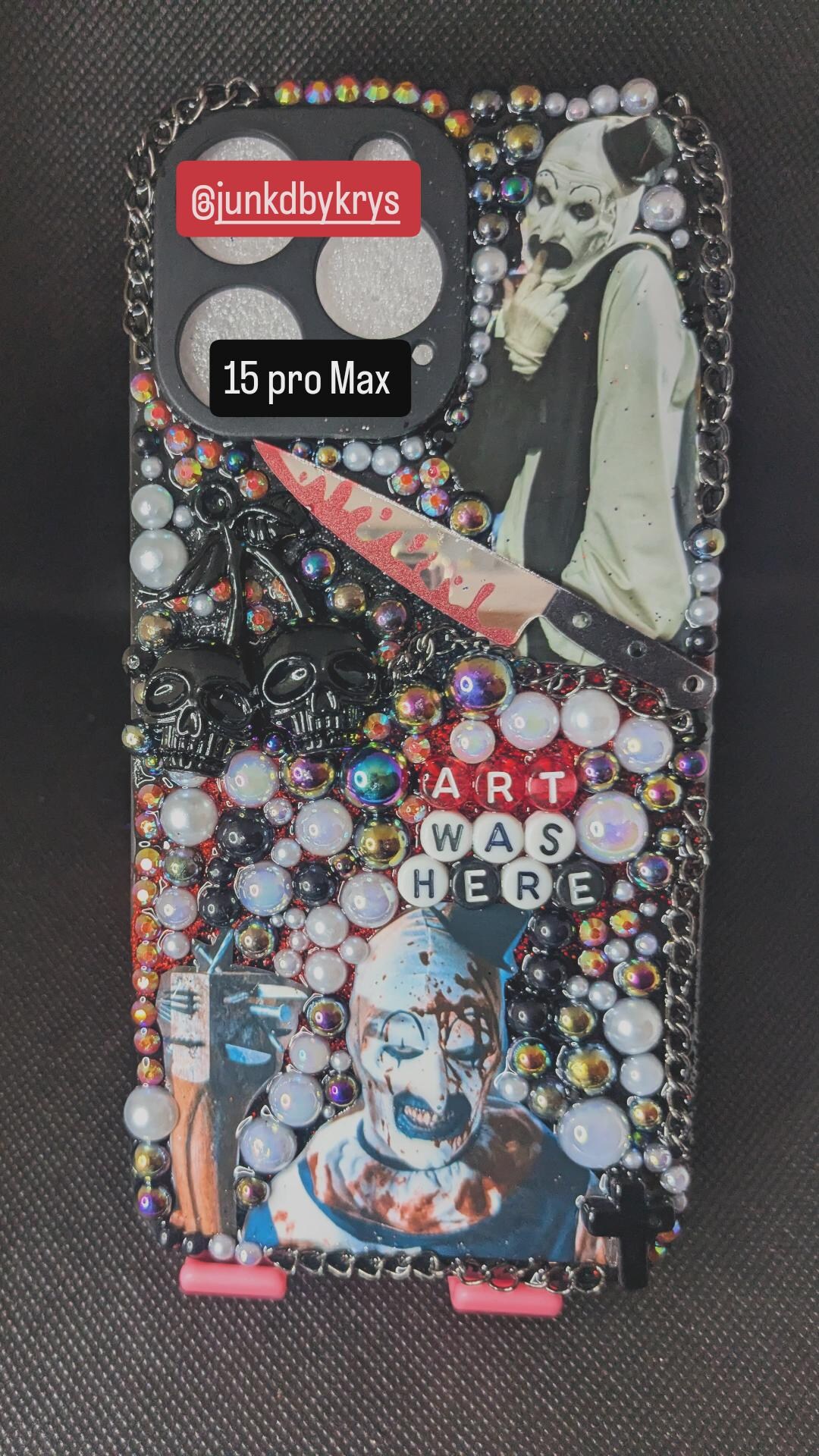 Terrifier Art the Clown Glitter Phone Case: iPhone 15 Pro Max - Etsy UK
