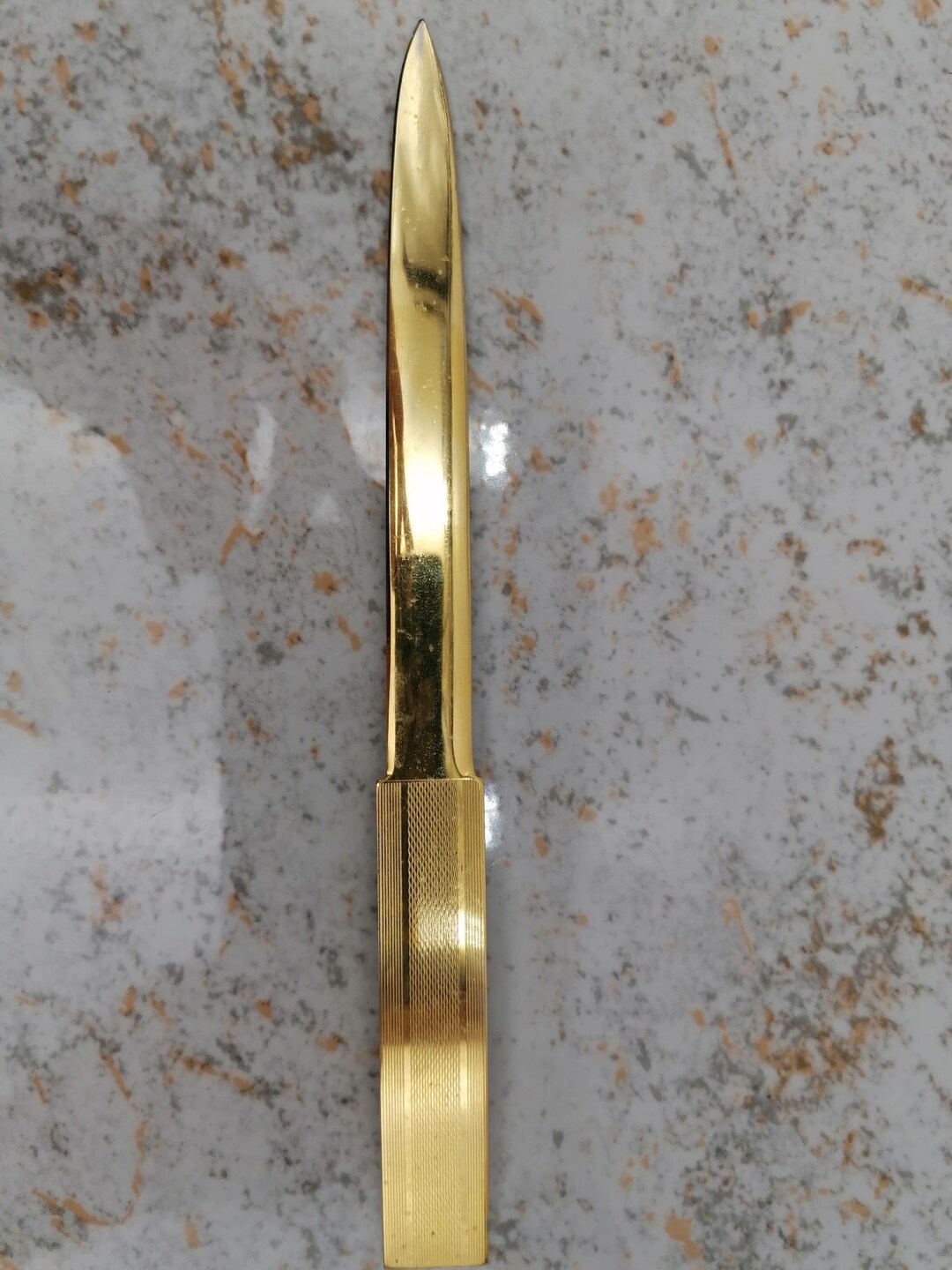 Vintage Envelope / Letter Opener, Metal. Decorative Gold Metal Letter ...