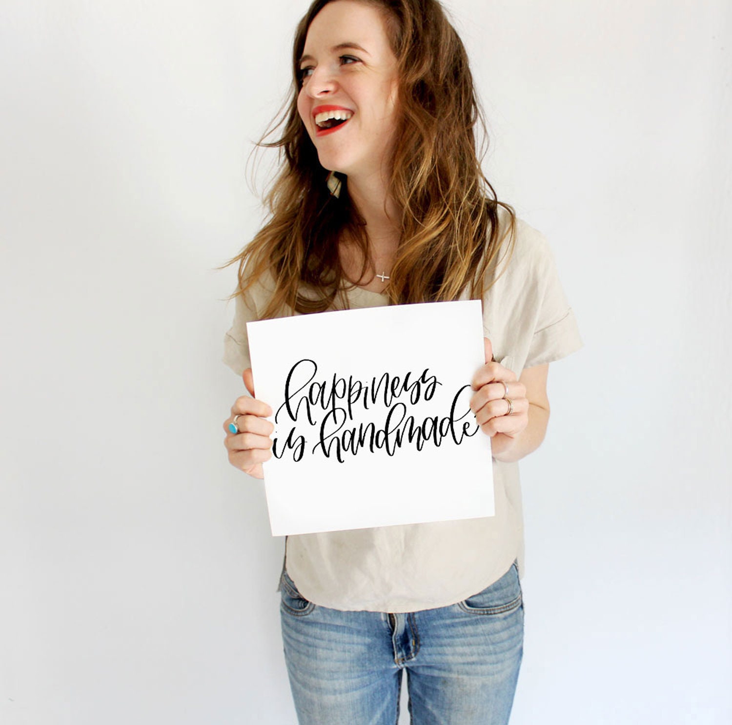 Happiness is Handmade Print - Etsy