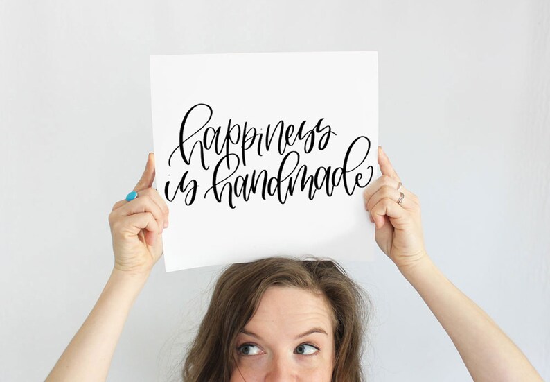 Happiness is Handmade Print - Etsy