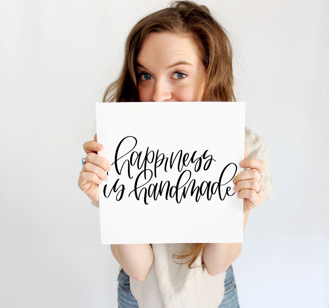 Happiness is Handmade Print - Etsy