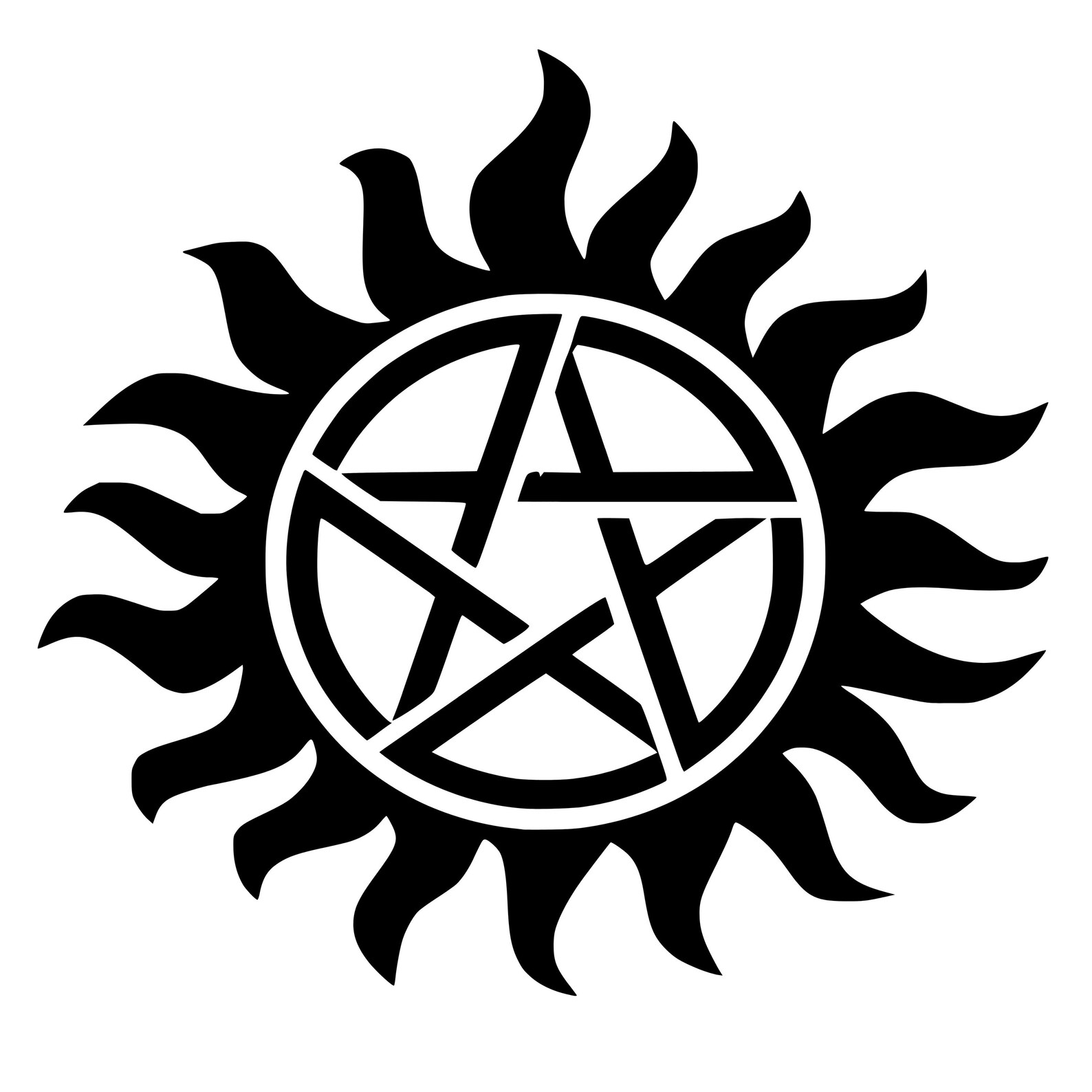 SVG - Supernatural Anti Possession Mark - Digital Download - Cricut ...