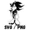 SVG / PNG - Shadow the Hedgehog - Digital Download - Cutting File ...