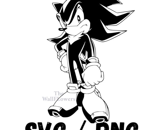 SVG / PNG - Shadow the Hedgehog - Digital Download - Cutting File ...