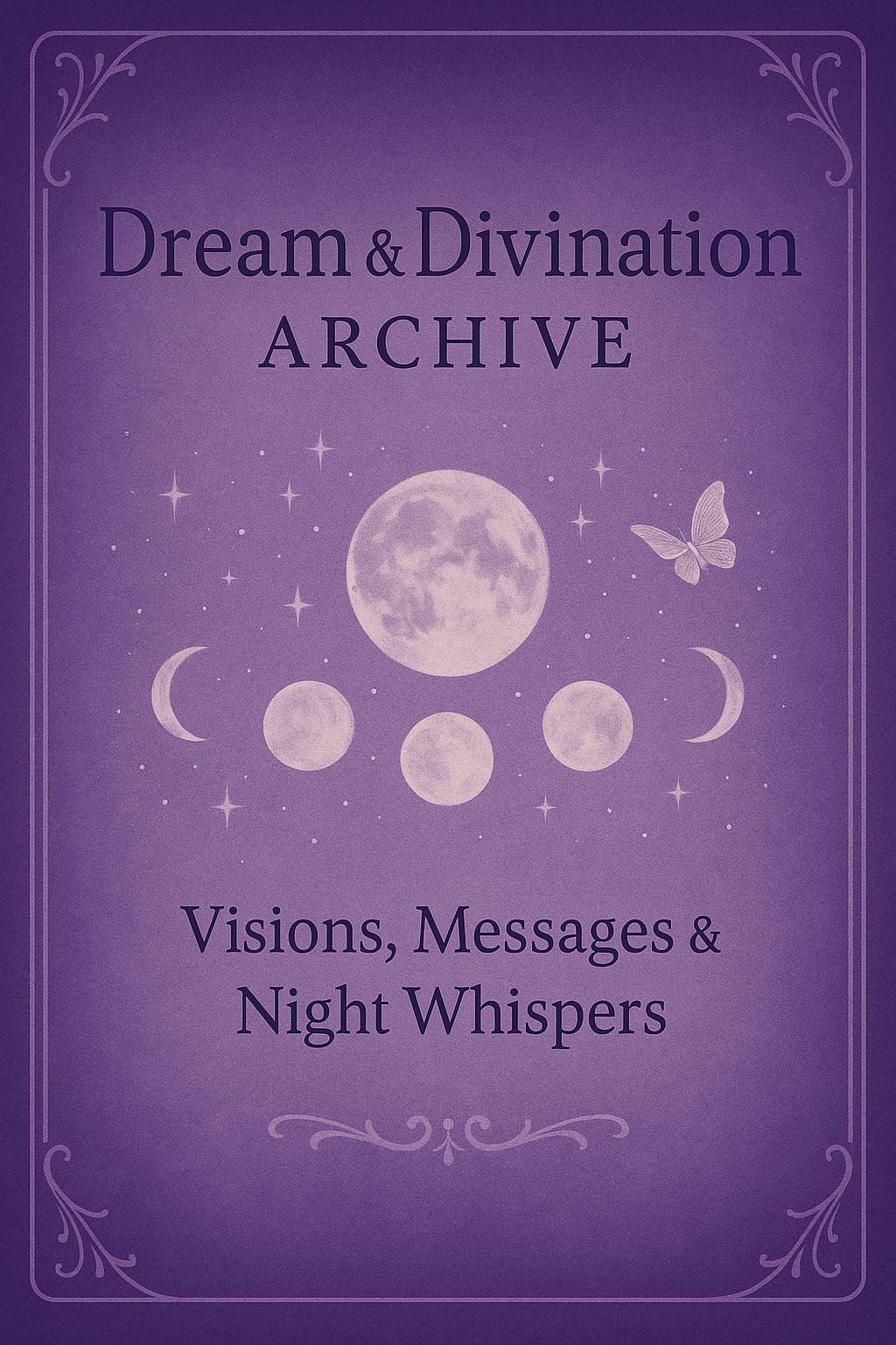 The Dream Witch’s Ledger – Printable Dream & Divination Journal + Moon ...