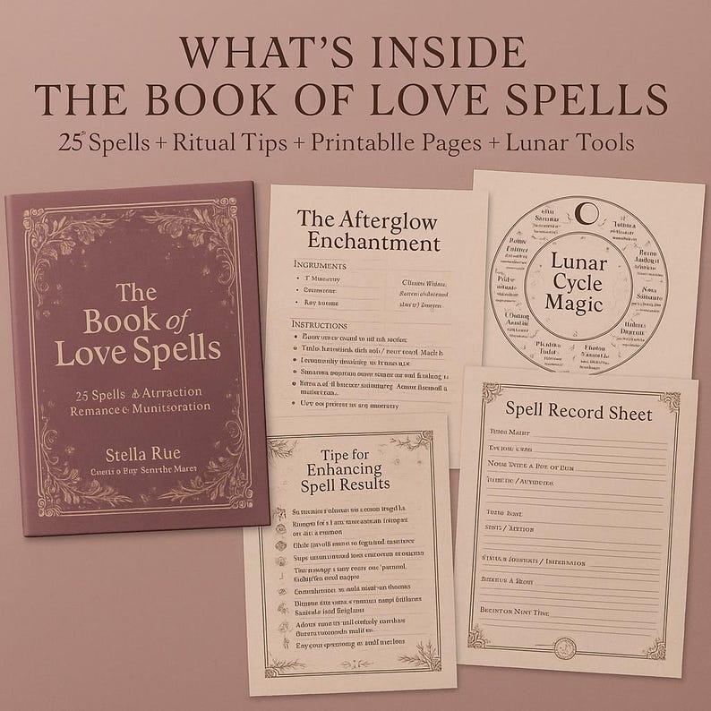 Love Spell Grimoire | 25 Witchcraft Rituals for Romance & Attraction ...