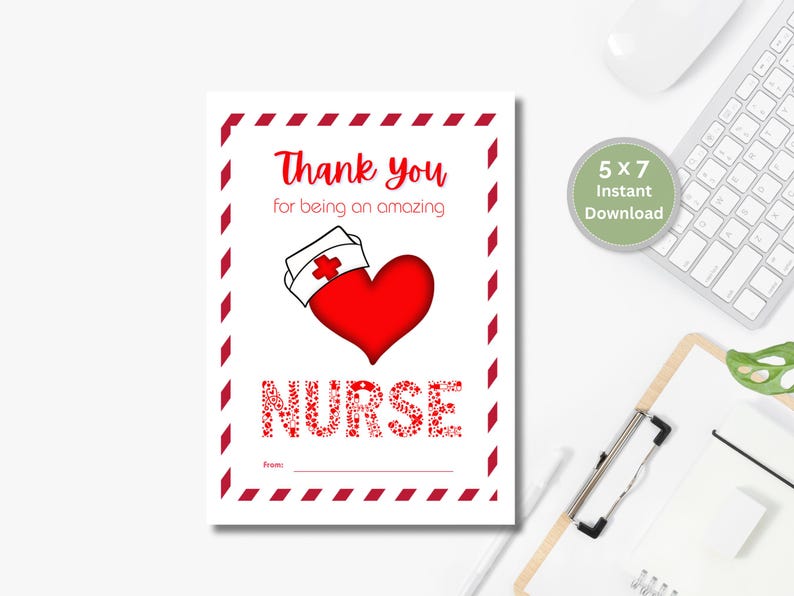 Nurse Appreciation Gift Card Holder, Nurses Week, School Nurse, Thank ...