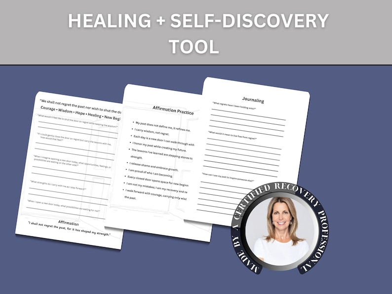 Sobriety Worksheet Pdf Recovery Guide Regret Healing Reflection ...