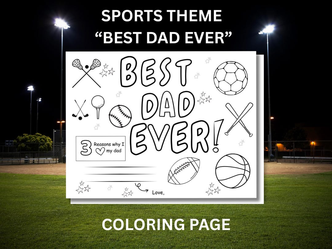Father Day Printable Dad Activity Sheet Download Best Dad Appreciation ...