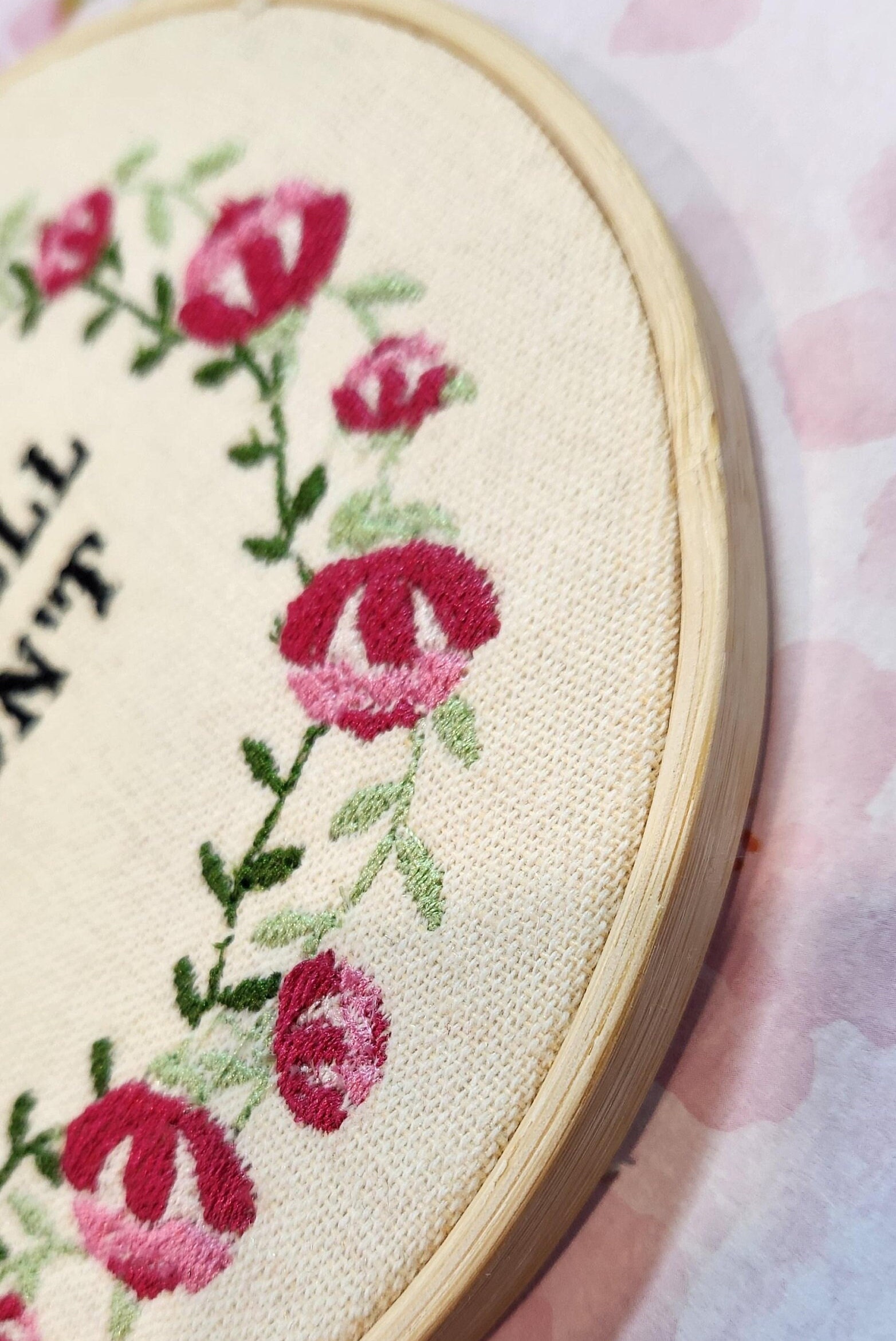 The Hell I Won't, Funny Embroidery Hoop, Embroidery Art Finished, Rude ...