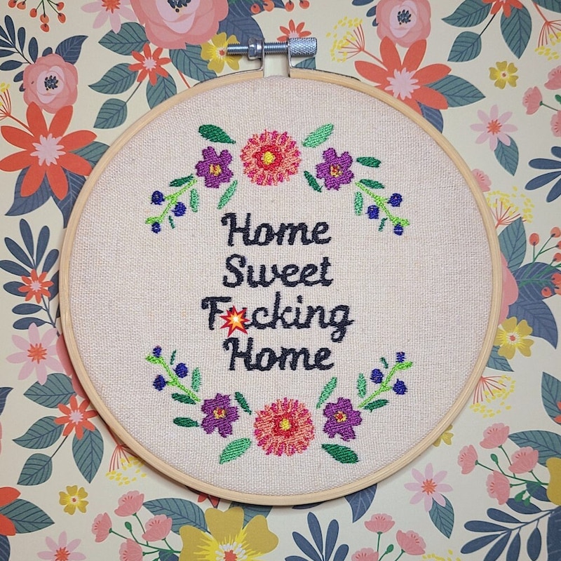 Swear Embroidery - Etsy