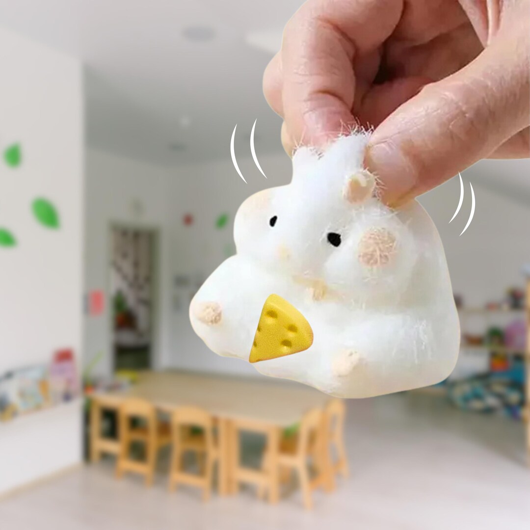 Handmade Hamster Cheese Squishy – Cute, Soothing, and Super Soft / Taba ...