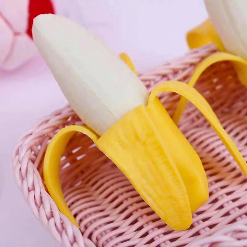 Banana Stress Toy Squishy – Cute Fruit Fidget / Taba Squishy / Soft ...