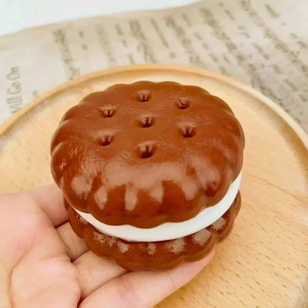 Sandwich Biscuit Slime Squishy Kawaii Food Toy Stress Relief Slime