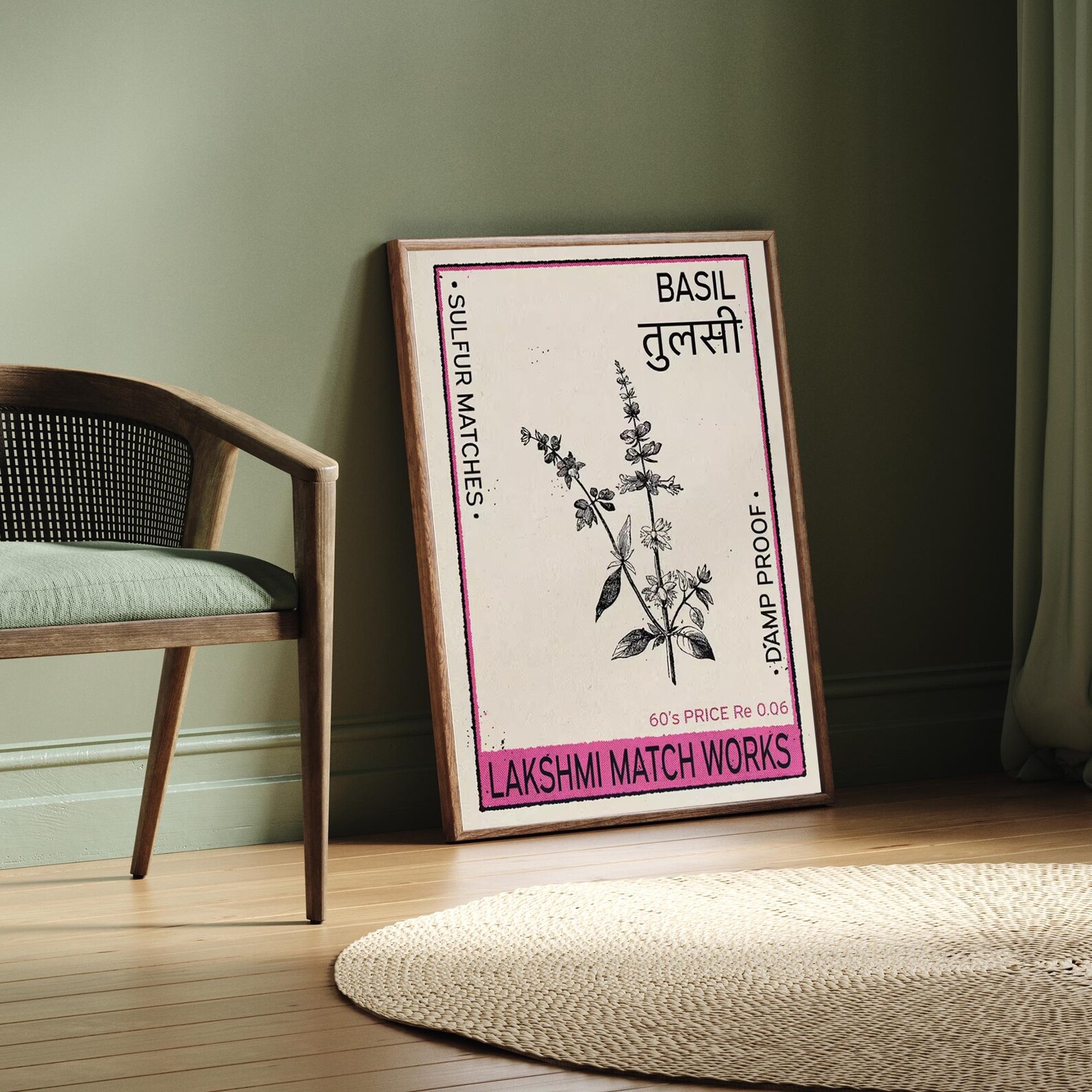 Vintage Indian Matchbox Label Canvas Print: Lakshmi Match Works Poster ...