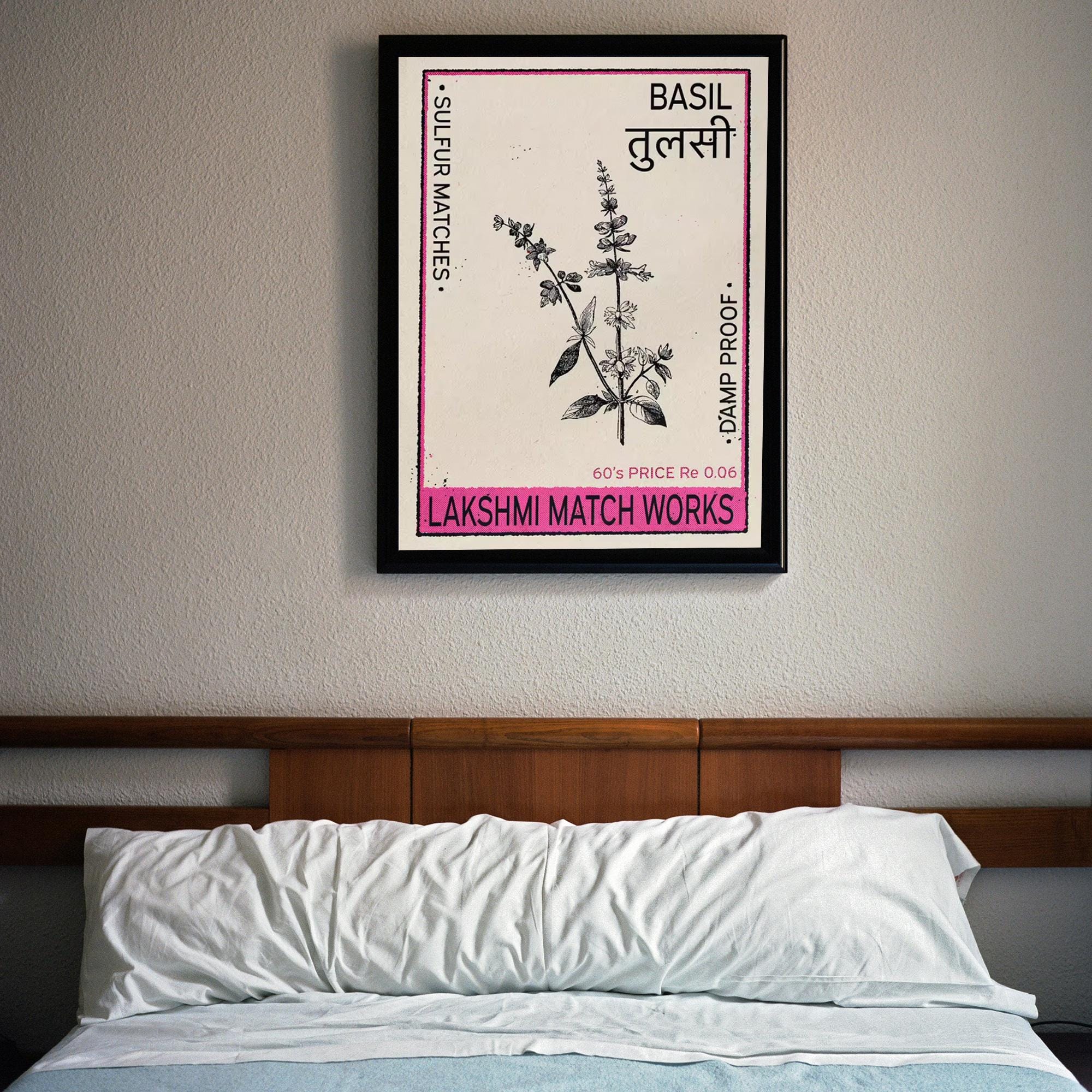 Vintage Indian Matchbox Label Canvas Print: Lakshmi Match Works Poster ...