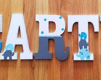 Painted Wood Letters - Etsy