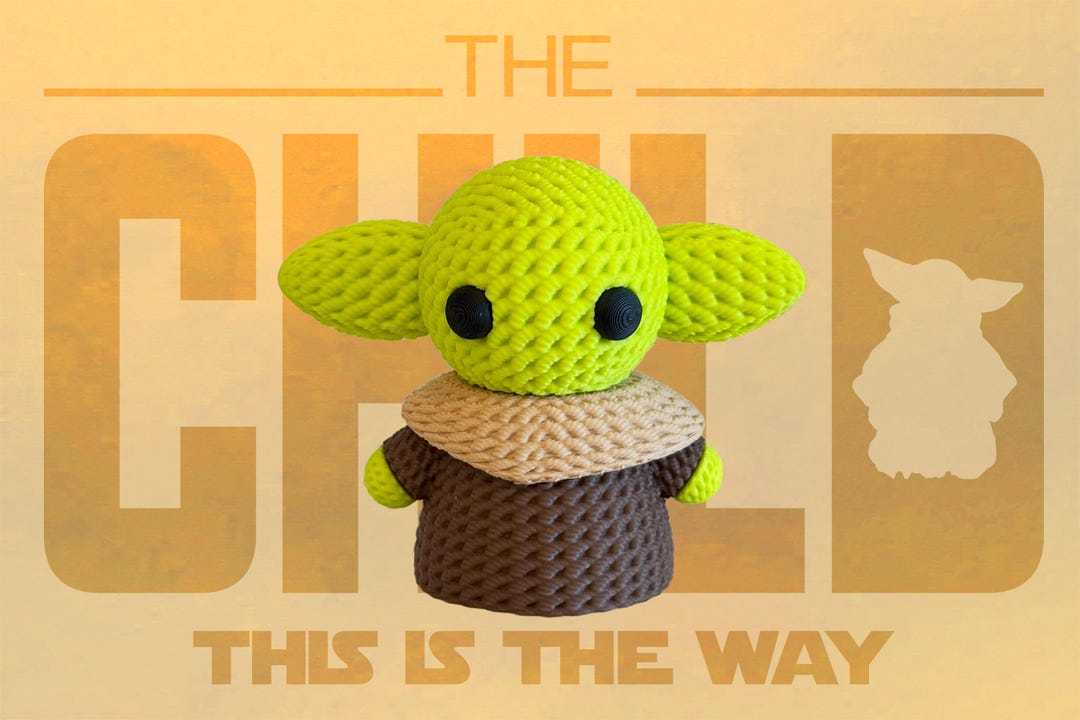 Adorable 3D Printed Grogu 3d Printed Figurine – Inspired Desk Buddy 3D ...