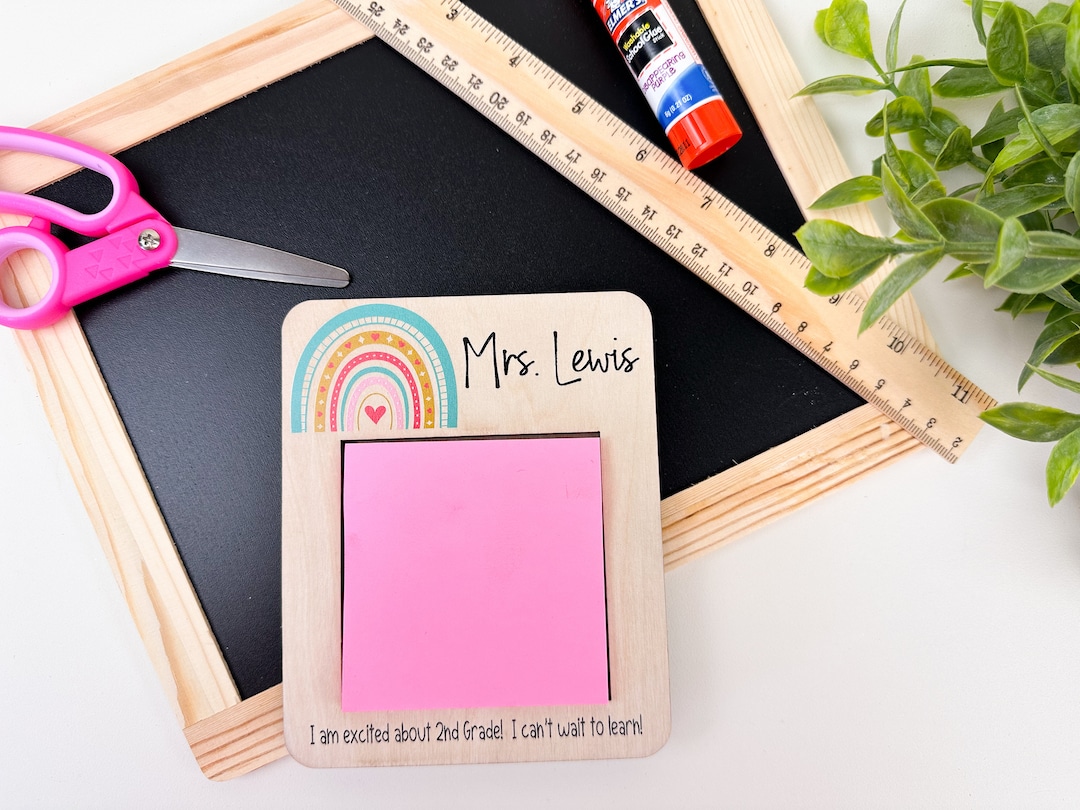 Teacher Appreciation Gift, Sticky Note Holder, Post It Holder ...