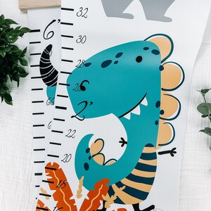 Personalized Dinosaur Growth Chart, Kids Growth Chart, Baby Shower Gift ...