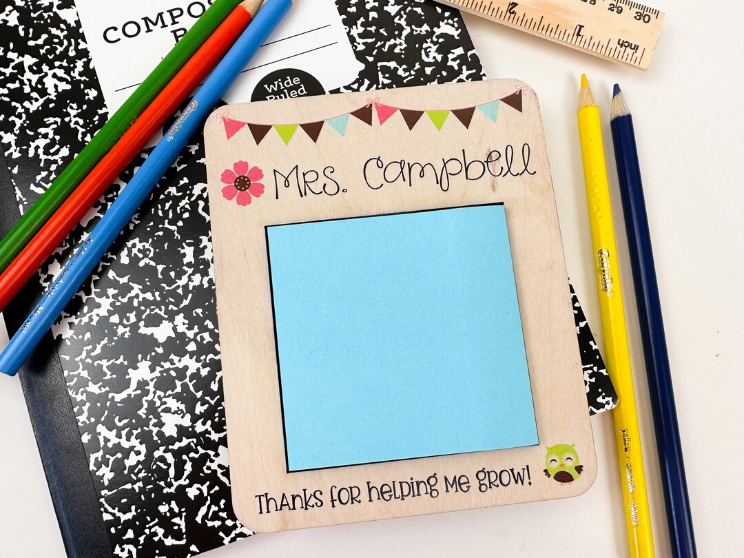 Teacher Appreciation Gift, Sticky Note Holder, Post It Holder ...